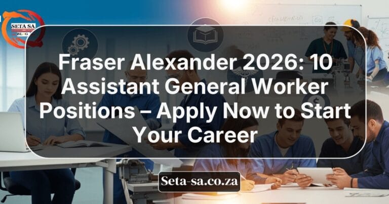 Fraser Alexander 2026: 10 Assistant General Worker Positions – Apply ...