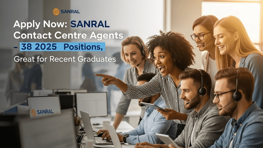 Apply Now: SANRAL Contact Centre Agents – 38 2025 Positions, Great for ...