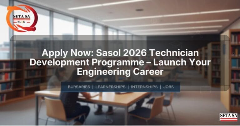 Apply Now: Sasol 2026 Technician Development Programme – Launch Your ...