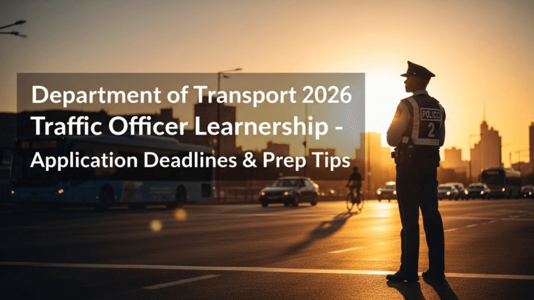 Department of Transport 2026 Traffic Officer Learnership – Application ...
