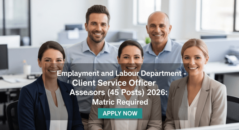 Employment and Labour Department – Client Service Officer Assessors (45 ...