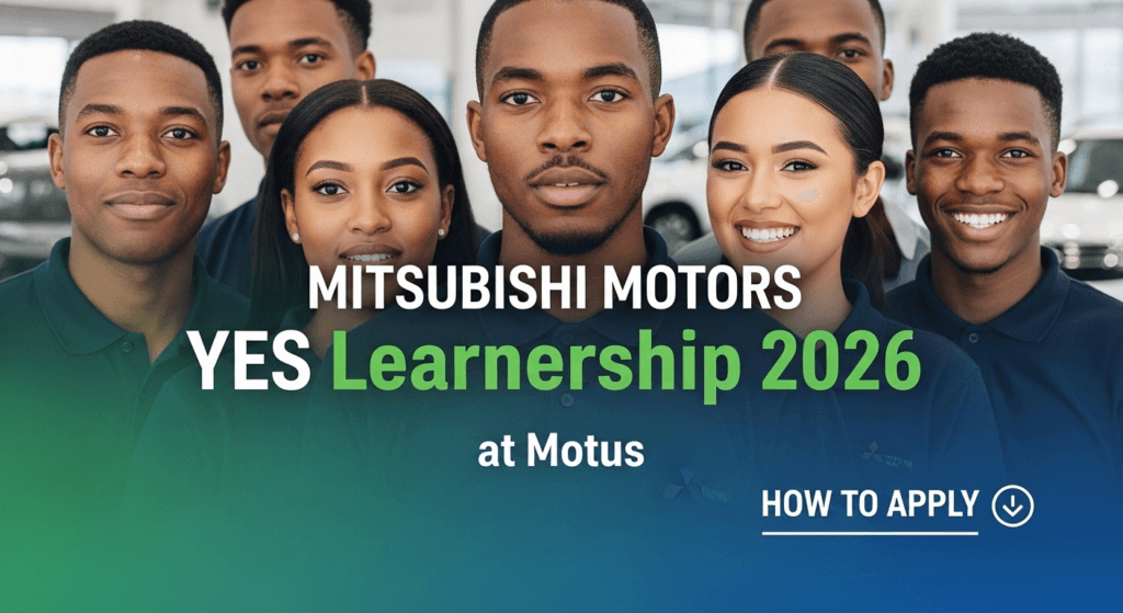 Mitsubishi Motors YES Learnership 2026 at Motus How to Apply - SETA SA