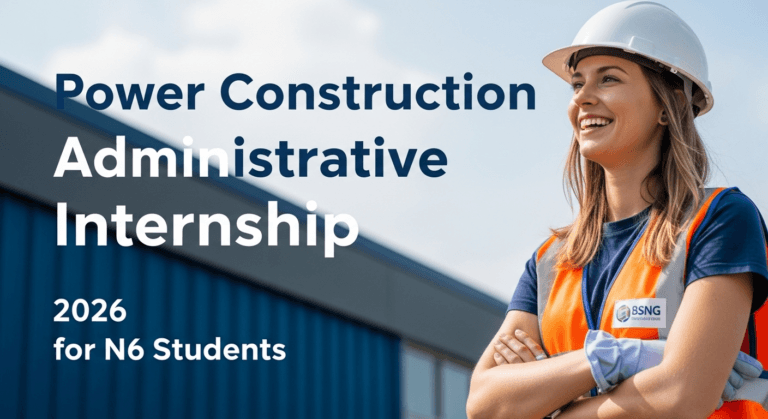 Power Construction Administrative Internship 2026 for N6 Students - SETA SA